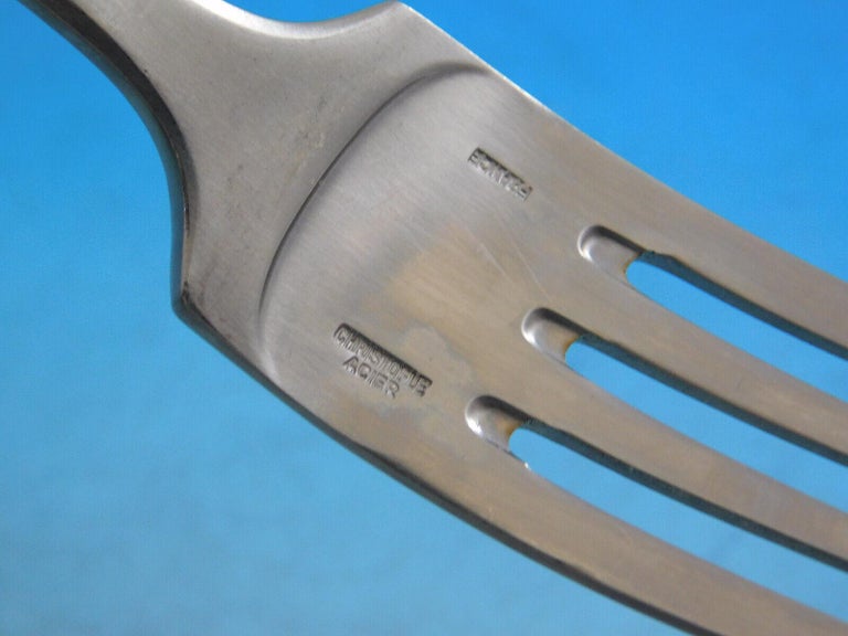 Delta by Christofle France Stainless Steel Flatware Service Set 112 Pcs ...