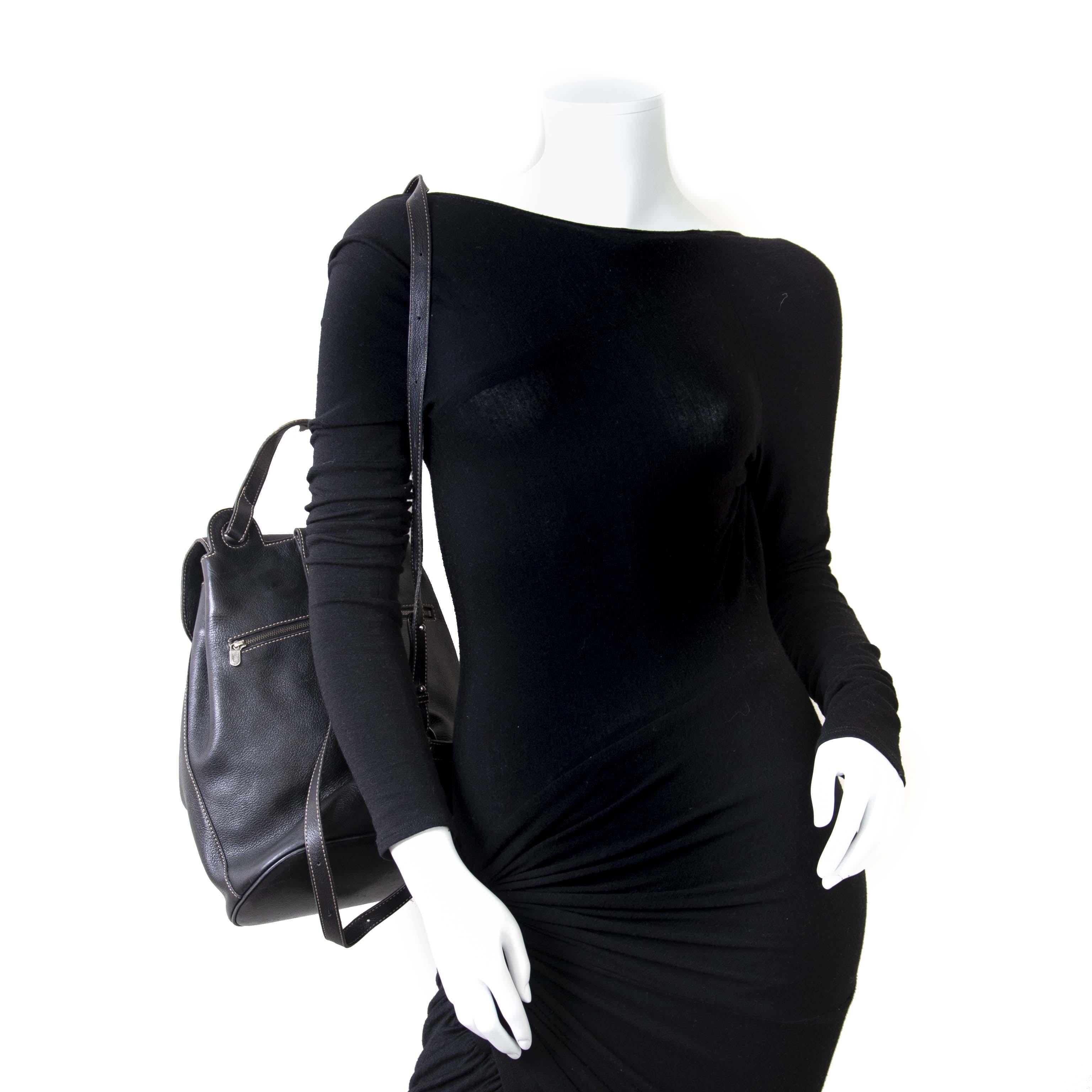 Delvaux Black Rose PM Backpack at 1stDibs