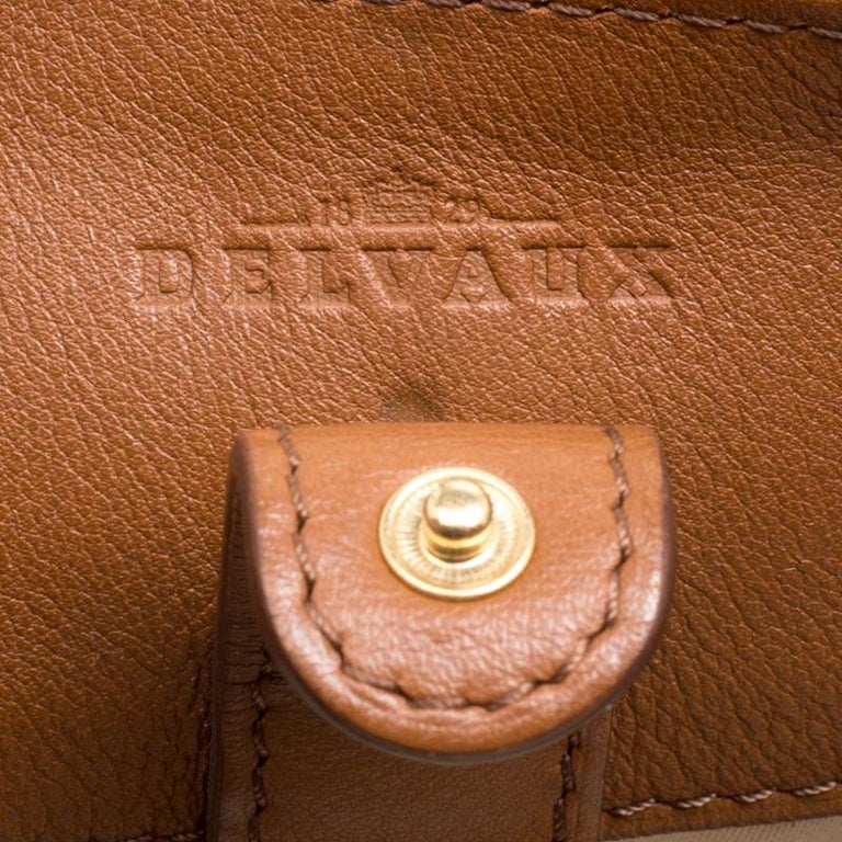 Delvaux Brown Leather Louise Hobo For Sale at 1stDibs