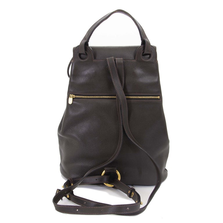 Delvaux Brown Rose PM Backpack at 1stDibs