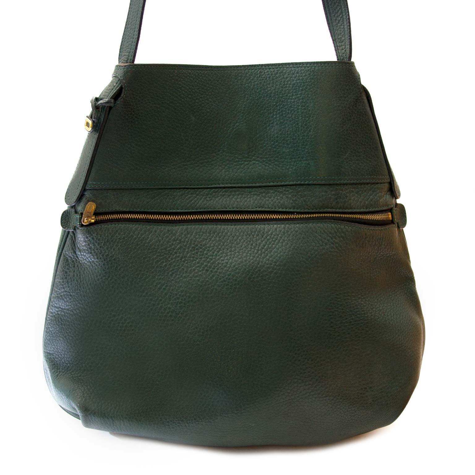 Delvaux Green Leather Faust Bag at 1stDibs