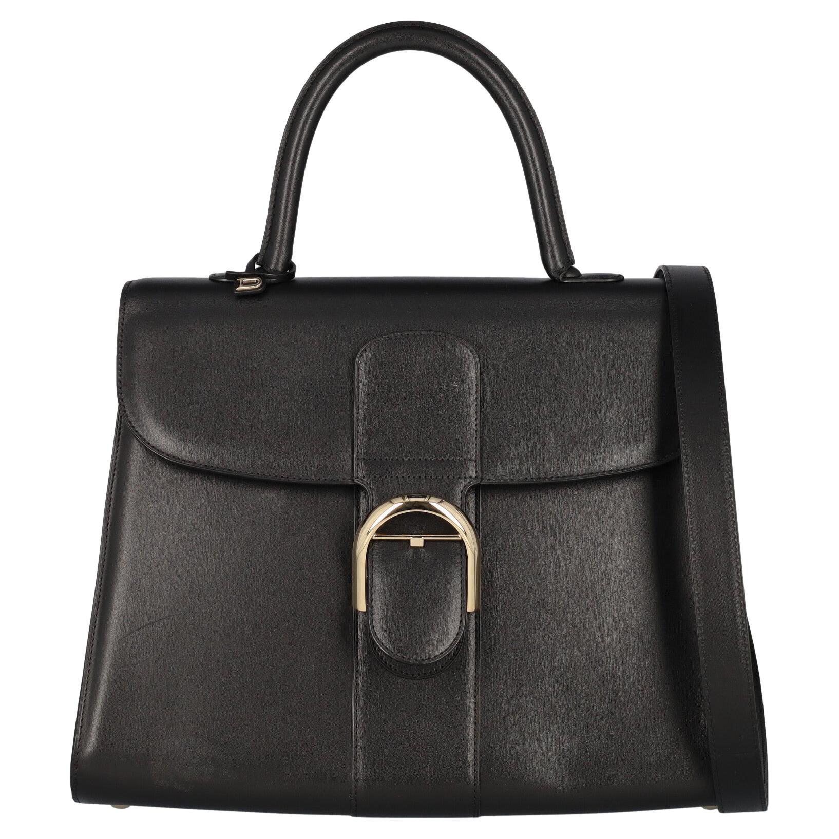 Delvaux Black Woven "Toile De Cuir" bag at 1stDibs