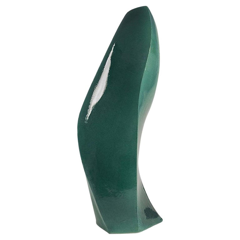 Demeter Green Sculptural Vase #2 For Sale at 1stDibs