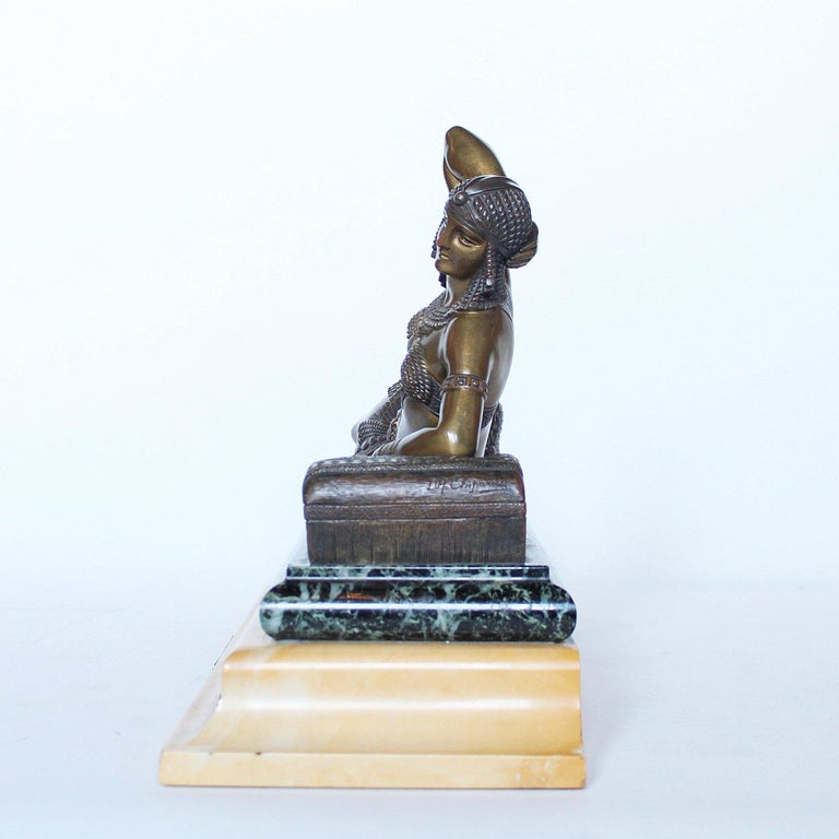 Demetre Chiparus Art Deco Sculpture of Cleopatra at 1stDibs