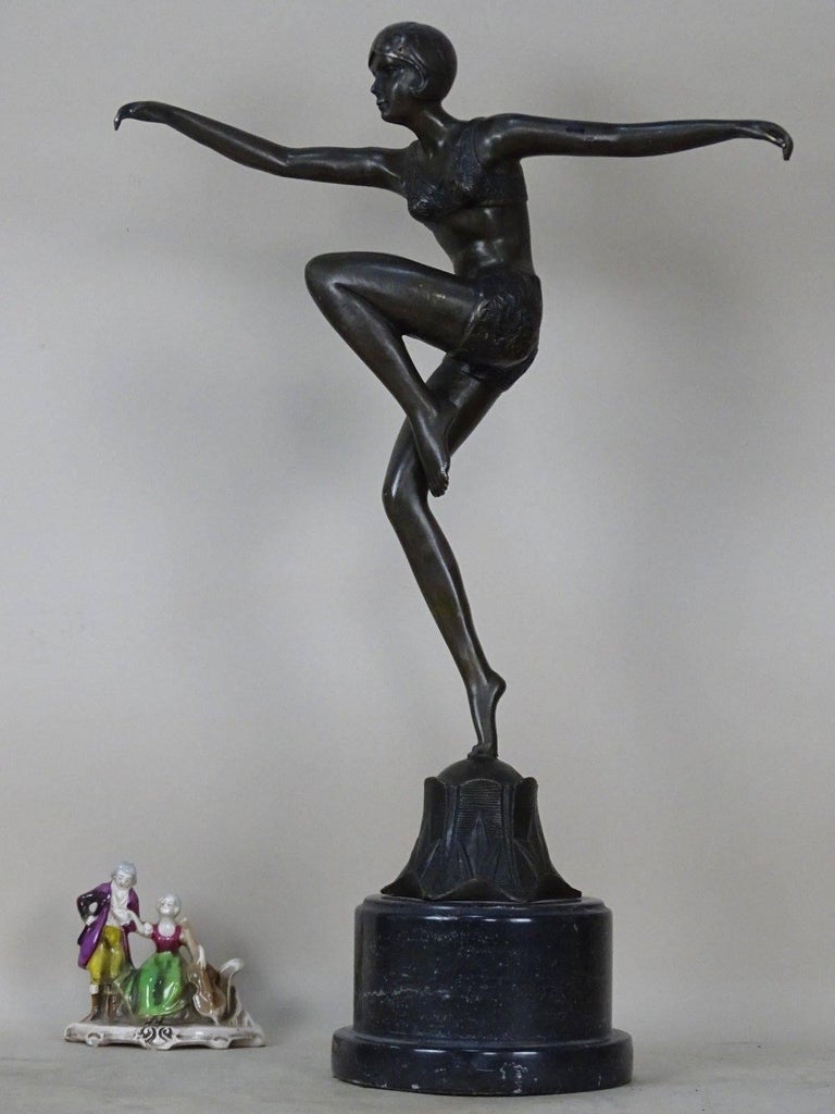 Demetre Chiparus Bronze Ballerina Sculpture Art Deco, Complimentary ...