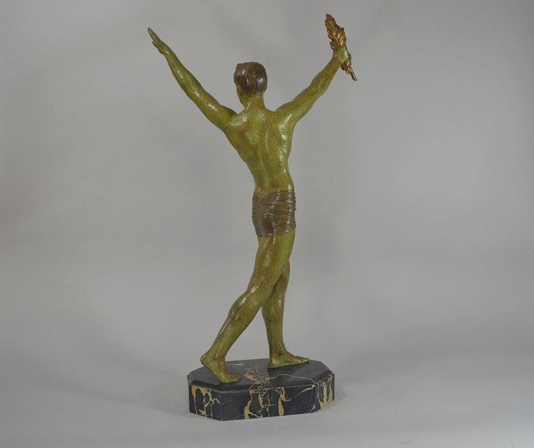 Demétre Chiparus Sculpture 'Victory' Tall Athletic Statue at 1stDibs