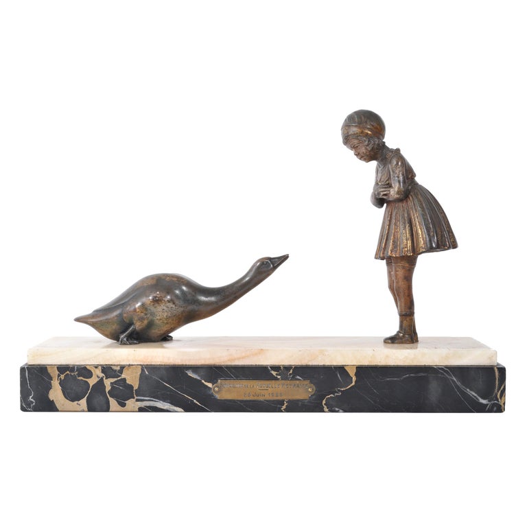 Demetre Chiparus - Antique French Art Deco Bronze Figural Group/Statue ...