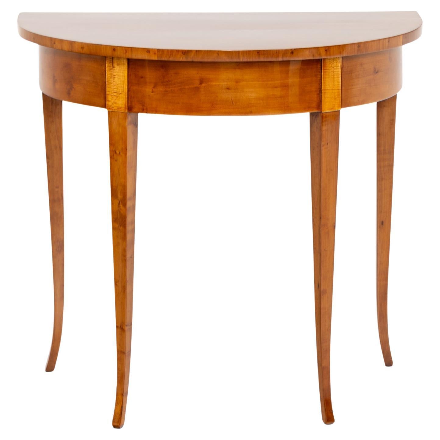 Demi-Lune Gilt Console Table Reclaimed Wood Handcrafted by Rafael Calvo ...