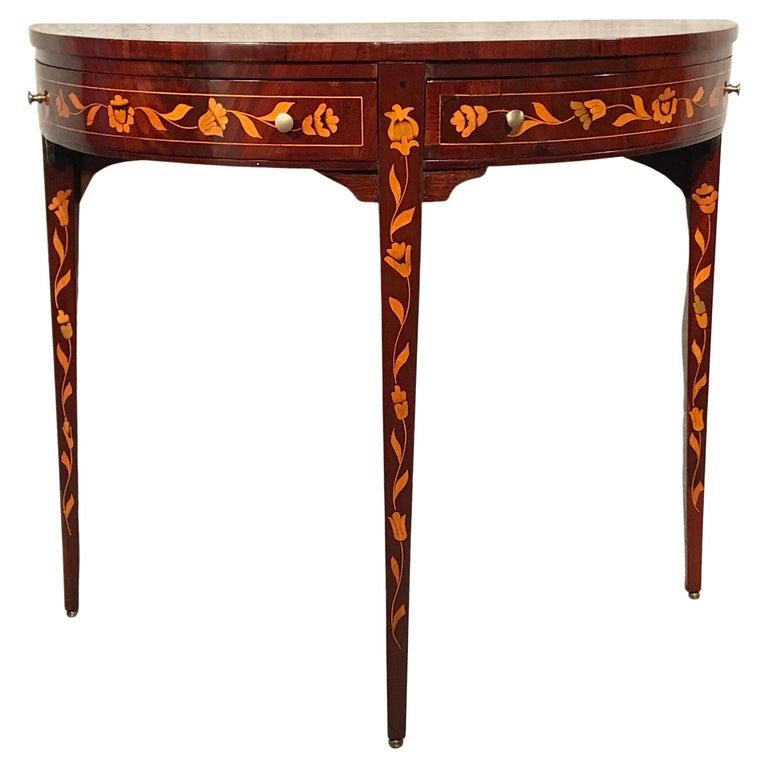 Demi-Lune Console Table, Netherlands, 1800 at 1stDibs