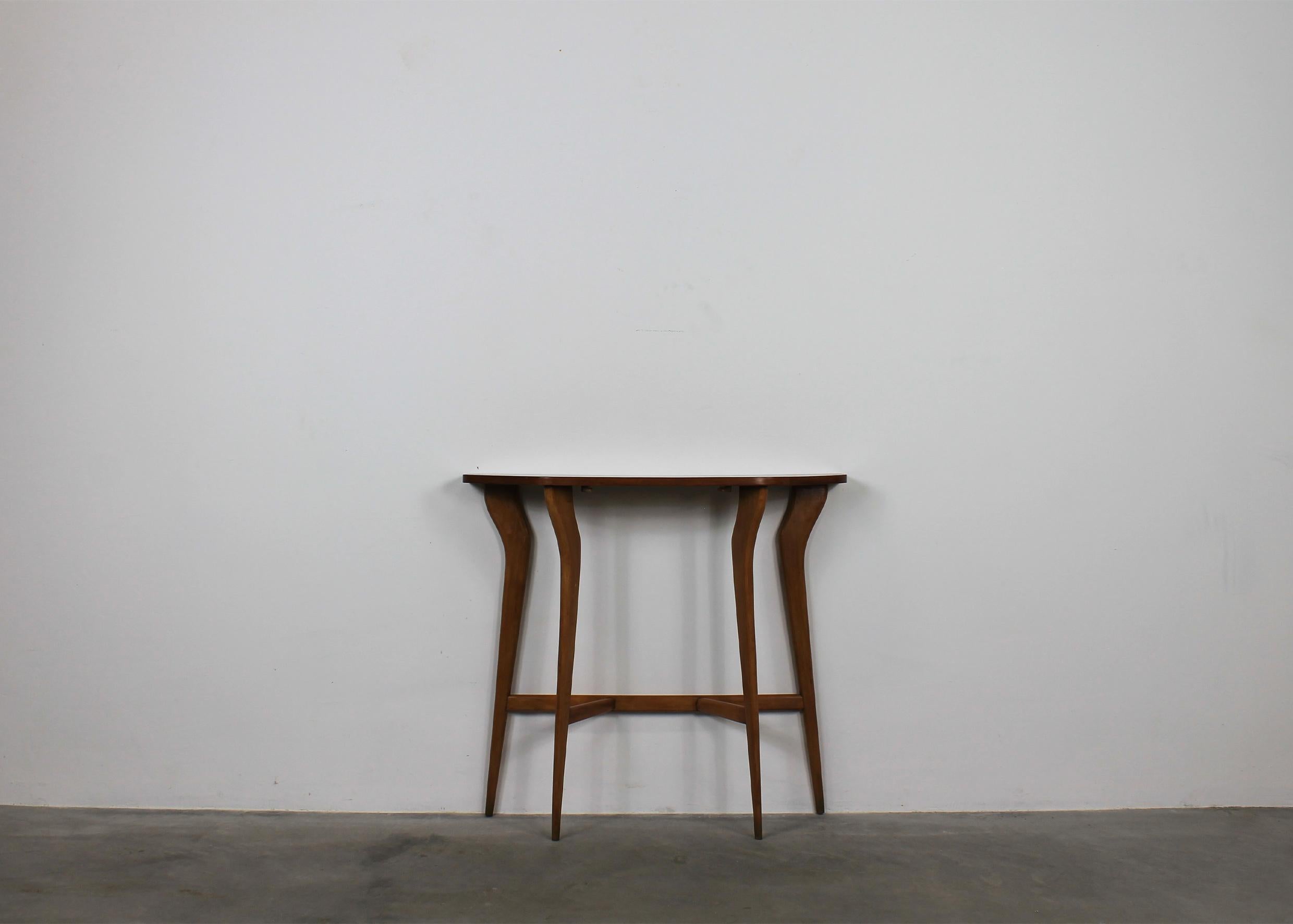 Demi-Lune or Console Table in Wood Italian Manufacture from 1950s at ...