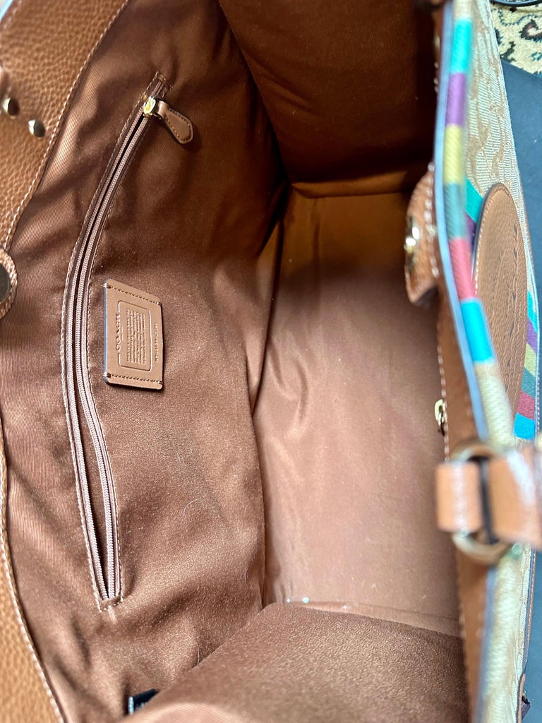 Dempsey Tote 40 In Signature Jacquard With Stripe And Coach Patch ...