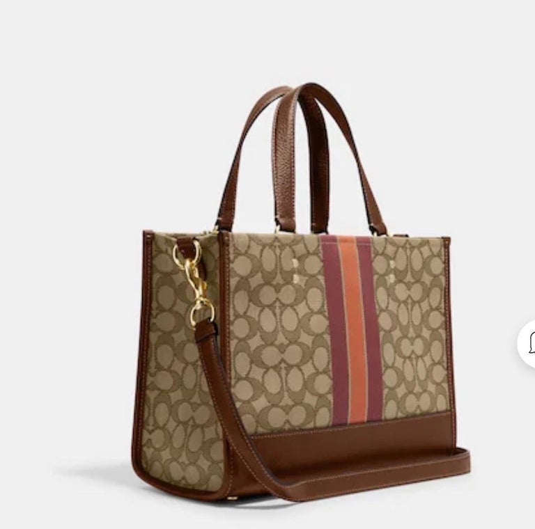 Dempsey Tote 40 In Signature Jacquard With Stripe And Coach Patch ...