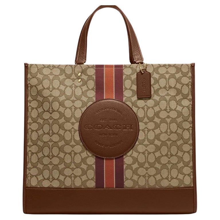 Dempsey Tote 40 In Signature Jacquard With Stripe And Coach Patch ...