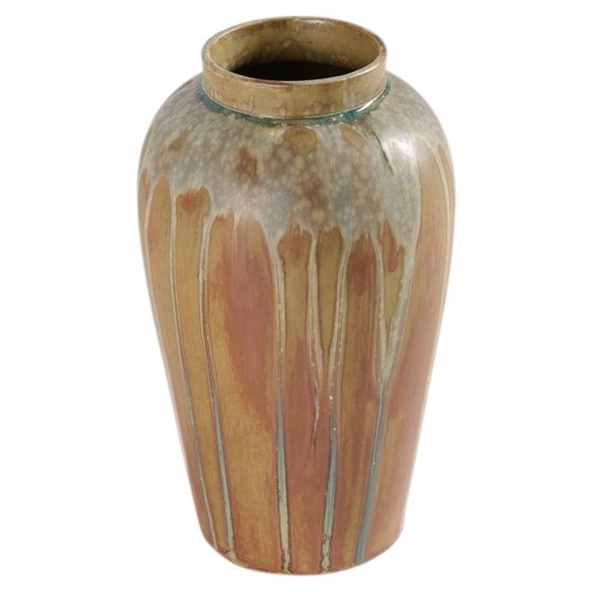 Denbac - Denert and Balichon, Brown Glazed Vase, France, Early 20th ...