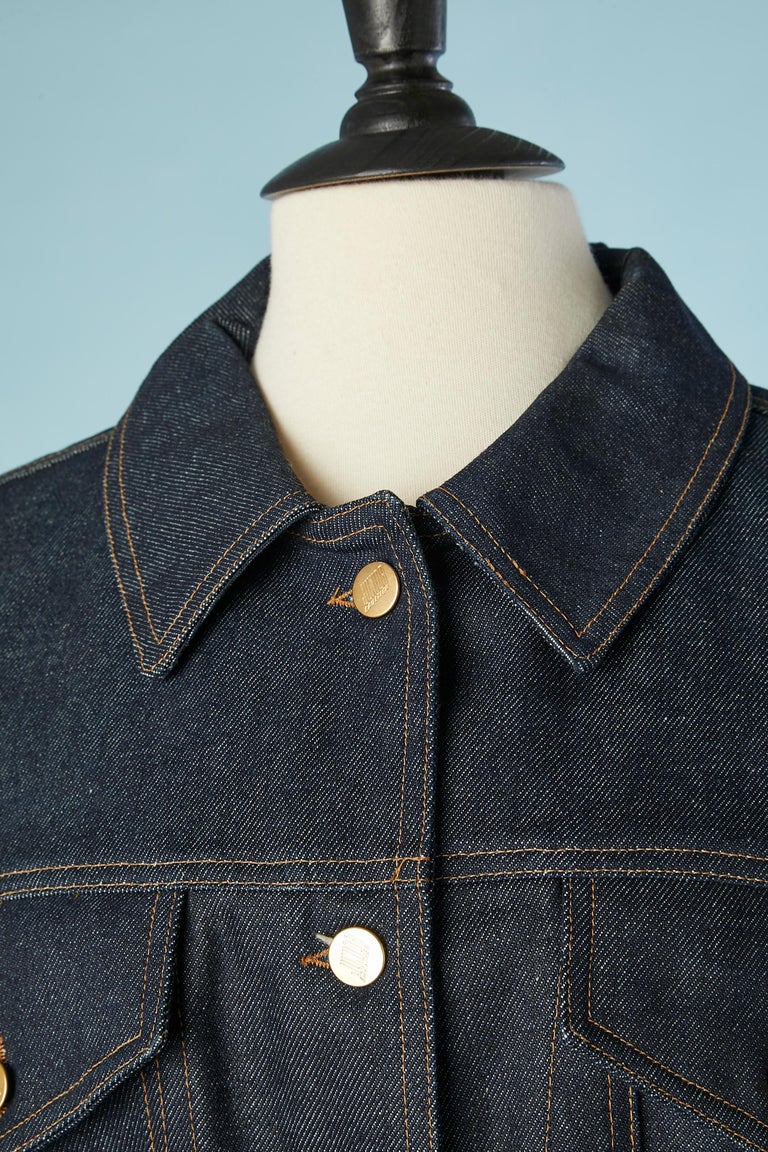 Denim jacket with fitted waist and curved hips Junior Gaultier For Sale ...
