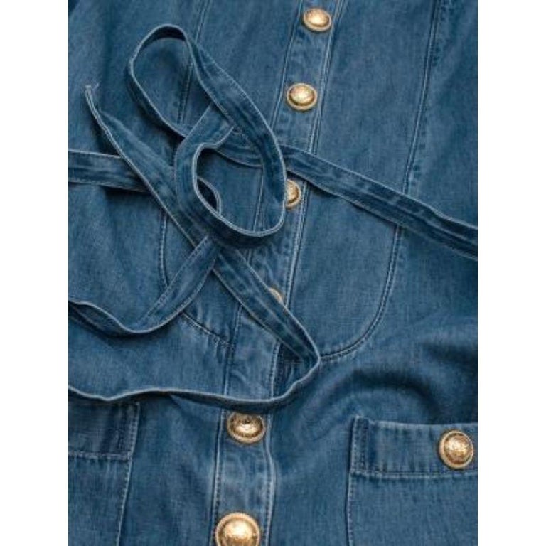 Denim Off-Shoulder Dress For Sale at 1stDibs
