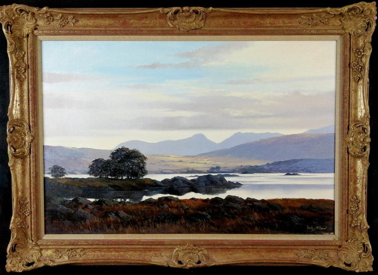 Denis J. McDowell - Contrasts, Screebe Lough Connemera - Large 20th ...