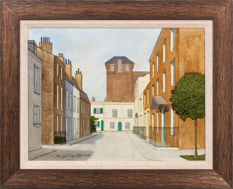 Denis Paul Noyer - "London" Cityscape Oil Painting on Canvas by Denis ...