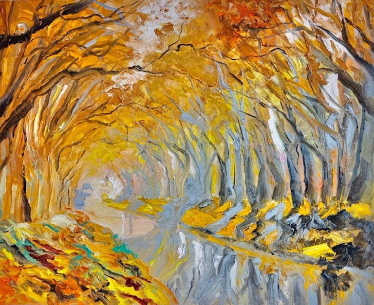 Denis Ribas - Canal du midi,light morning - Impression modern original ...
