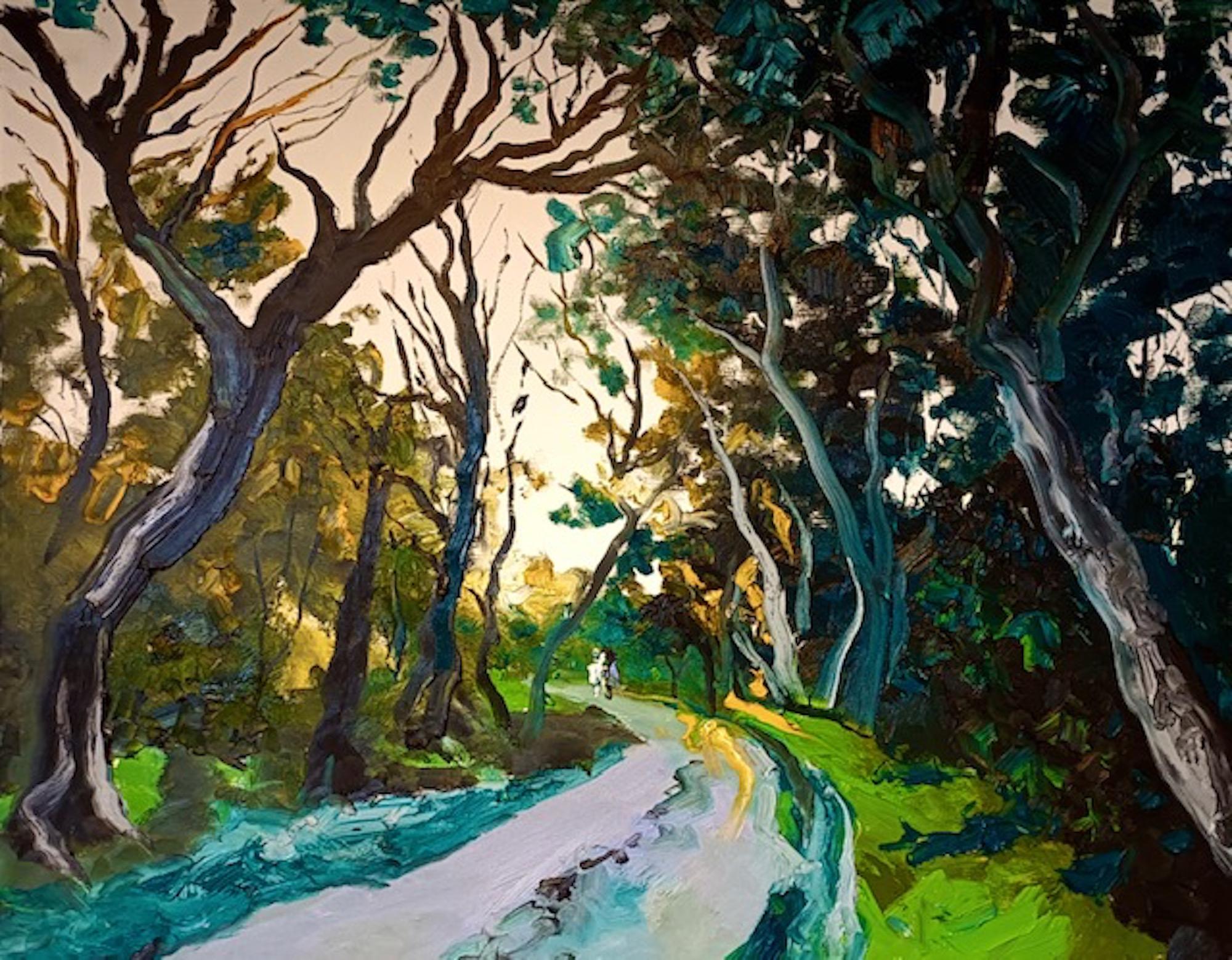 Denis Ribas - Chênes -liege à Argeles sur mer - original impasto ...