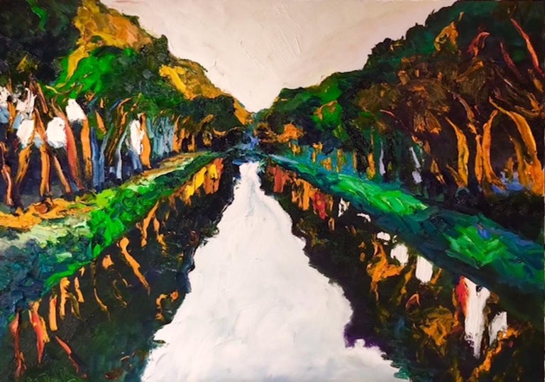 Denis Ribas - Fauvism in Canal Du Midi - countryside colourful ...
