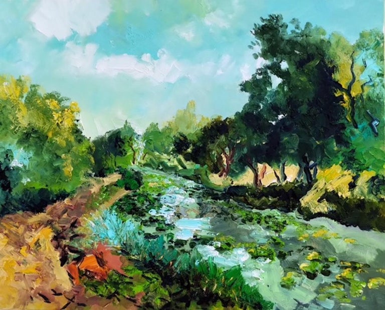 Denis Ribas - Summer Bloom Forest - Impressionist landscape oil ...