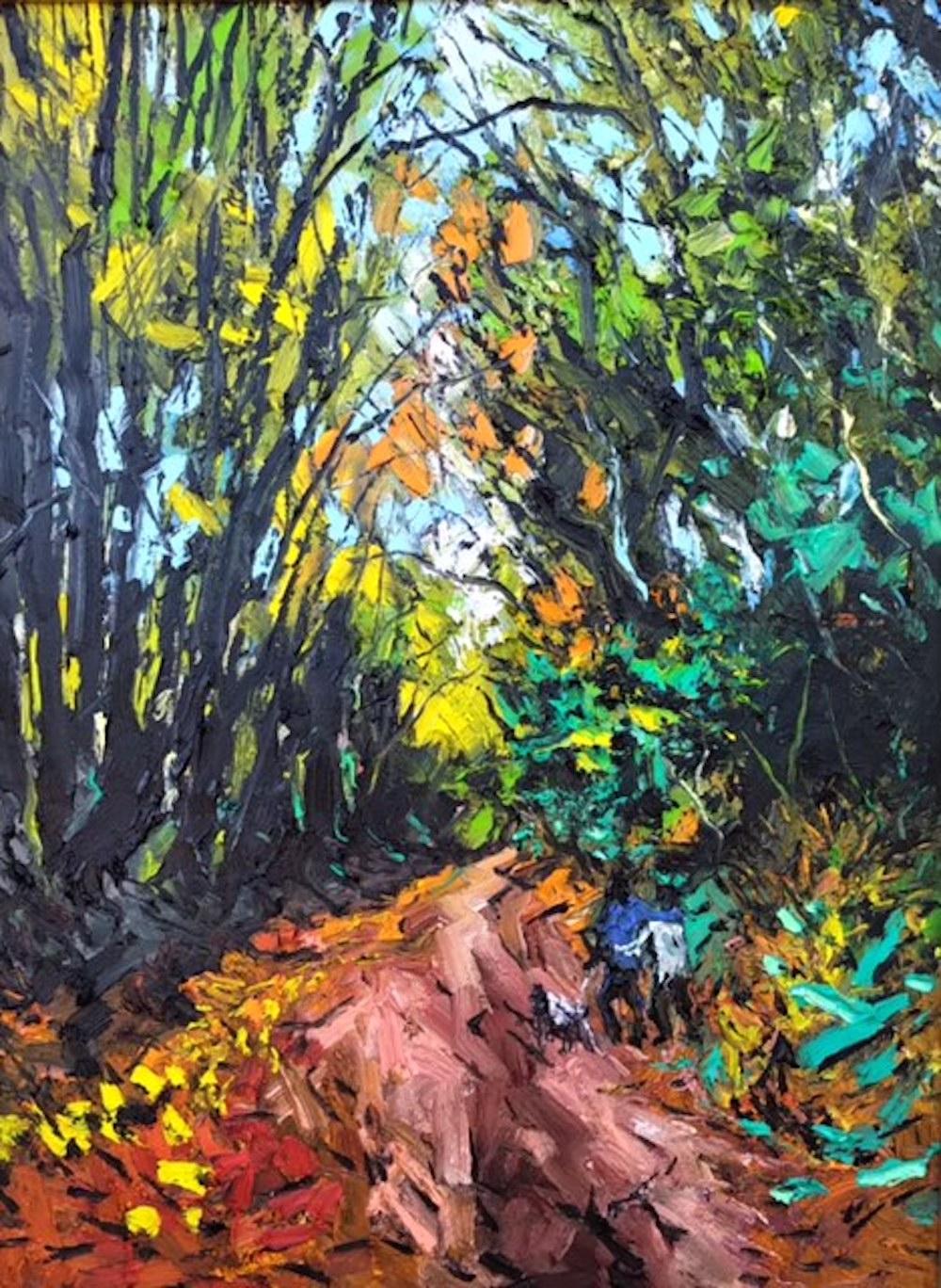 Denis Ribas - Spring Light II - Impressionist abstract landscape oil ...