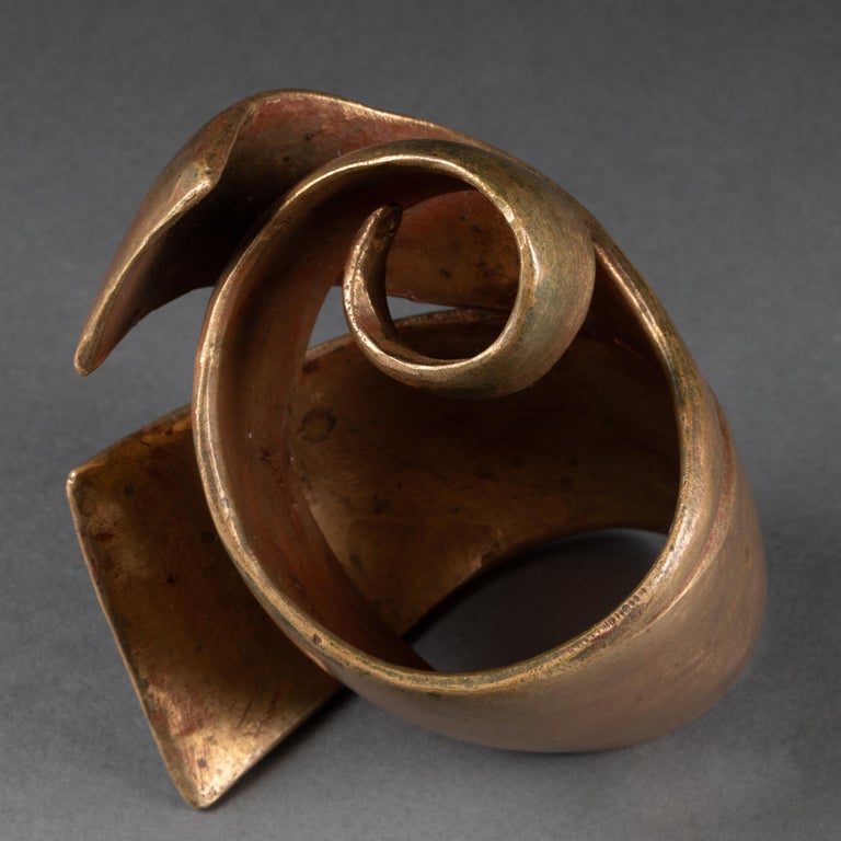 Denis Rousseau '1951-' Bronze À Patine Mordorée 'Forme Libre' Vers 1980 ...