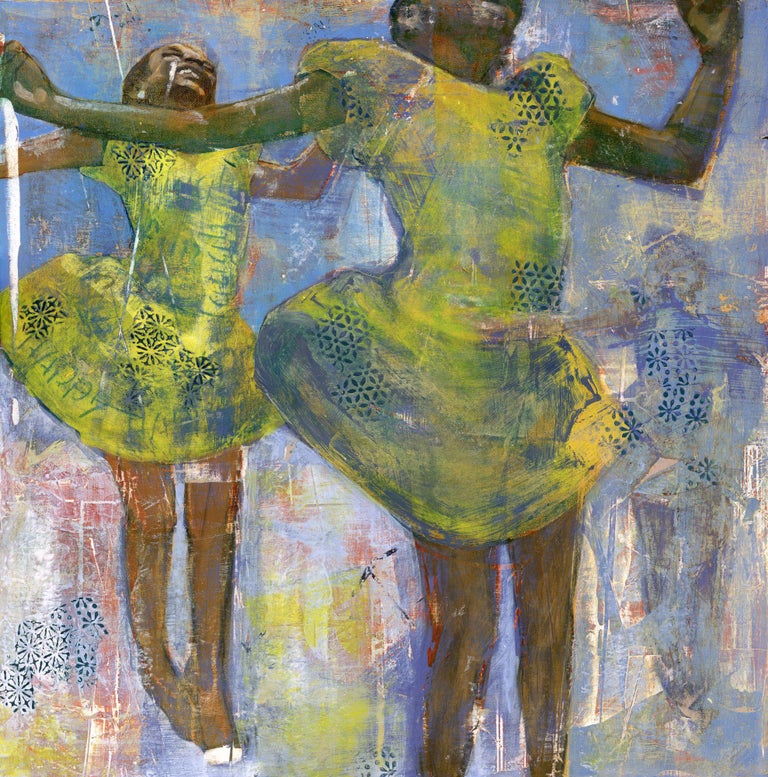 Denise Souza Finney - jump for JOY, Painting, Acrylic on Wood Panel For ...