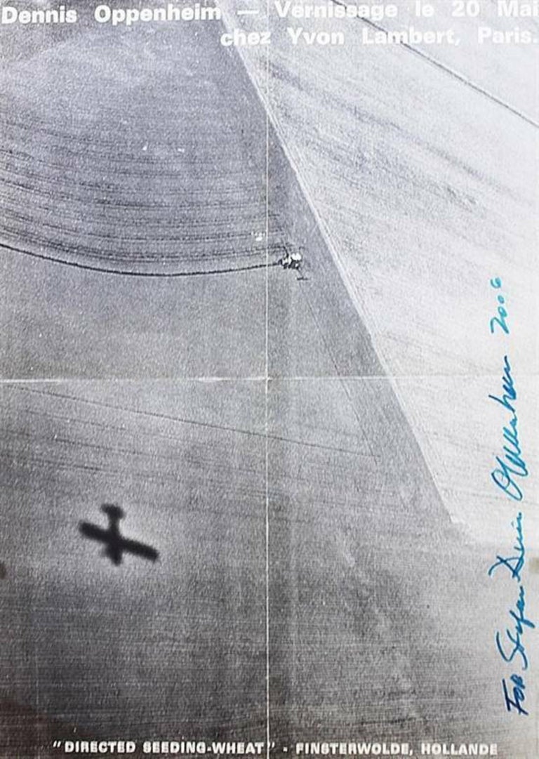 Dennis A. Oppenheim - Yvon Lambert Gallery Poster (Hand Signed and ...