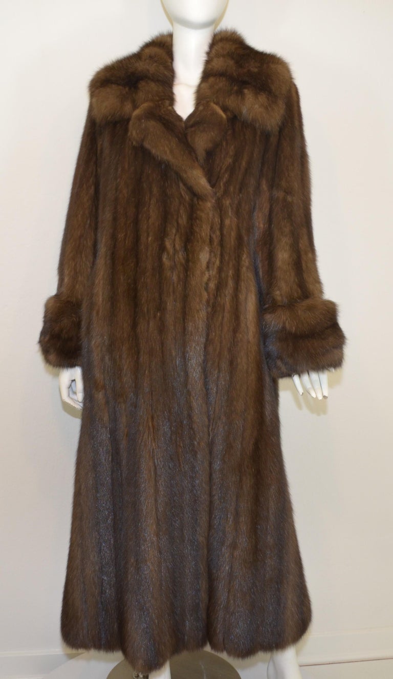 Dennis Basso Sable Fur Full Length Coat At 1stdibs Dennis Basso Fur Coat