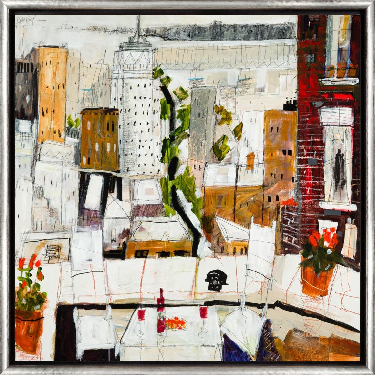 Dennis Campay - "Surrounded" Outdoor Scene and Cityscape w Fascinating ...