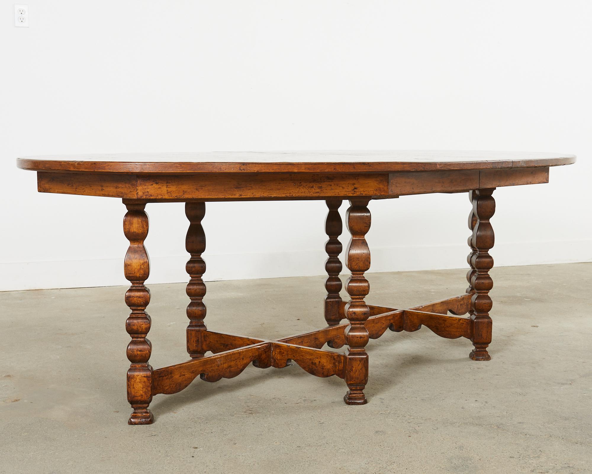 Dennis and Leen Spanish Baroque Style Walnut Dining Table at 1stDibs ...