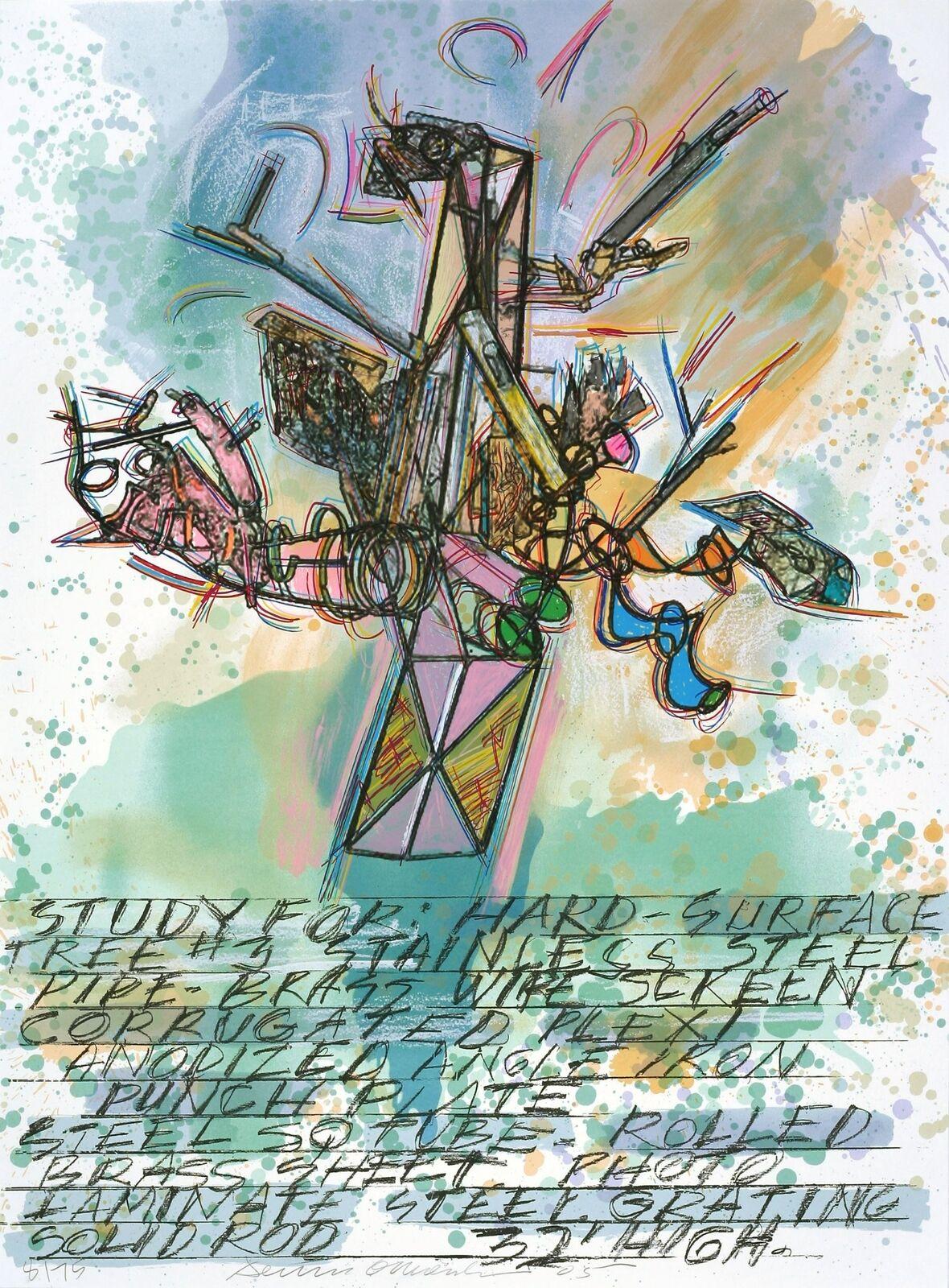 Dennis Oppenheim - Sérigraphie originale signée à la main par l'artiste ...