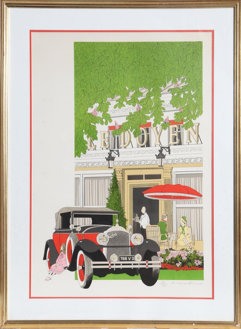 Denis Paul Noyer - Ledoyen, Framed Art Deco Lithograph by Denis Paul ...