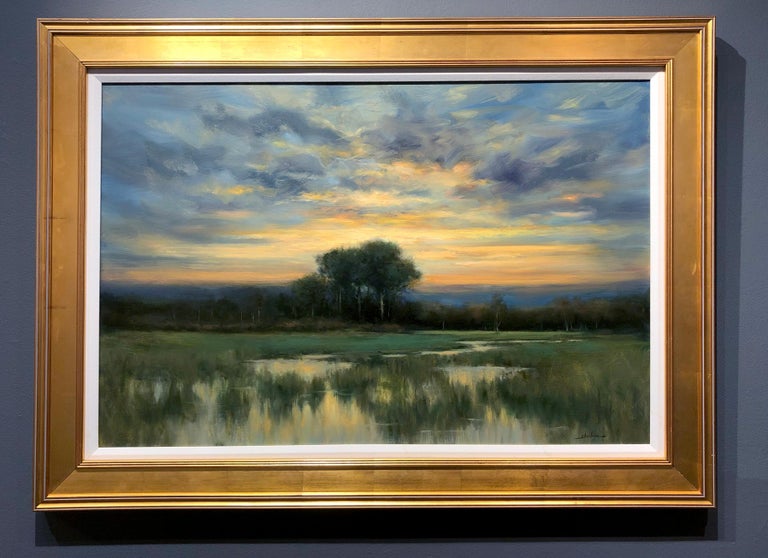 Dennis Sheehan - Dennis Sheehan, "Sunset on the Glen", Tonalist Marsh ...