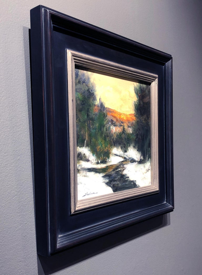 Dennis Sheehan - Dennis Sheehan, "Winter's Warmth", Tonalist Landscape ...