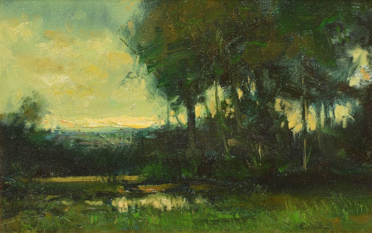 Dennis Sheehan - Tonalist Sunset Landscape by Dennis Sheehan at 1stDibs
