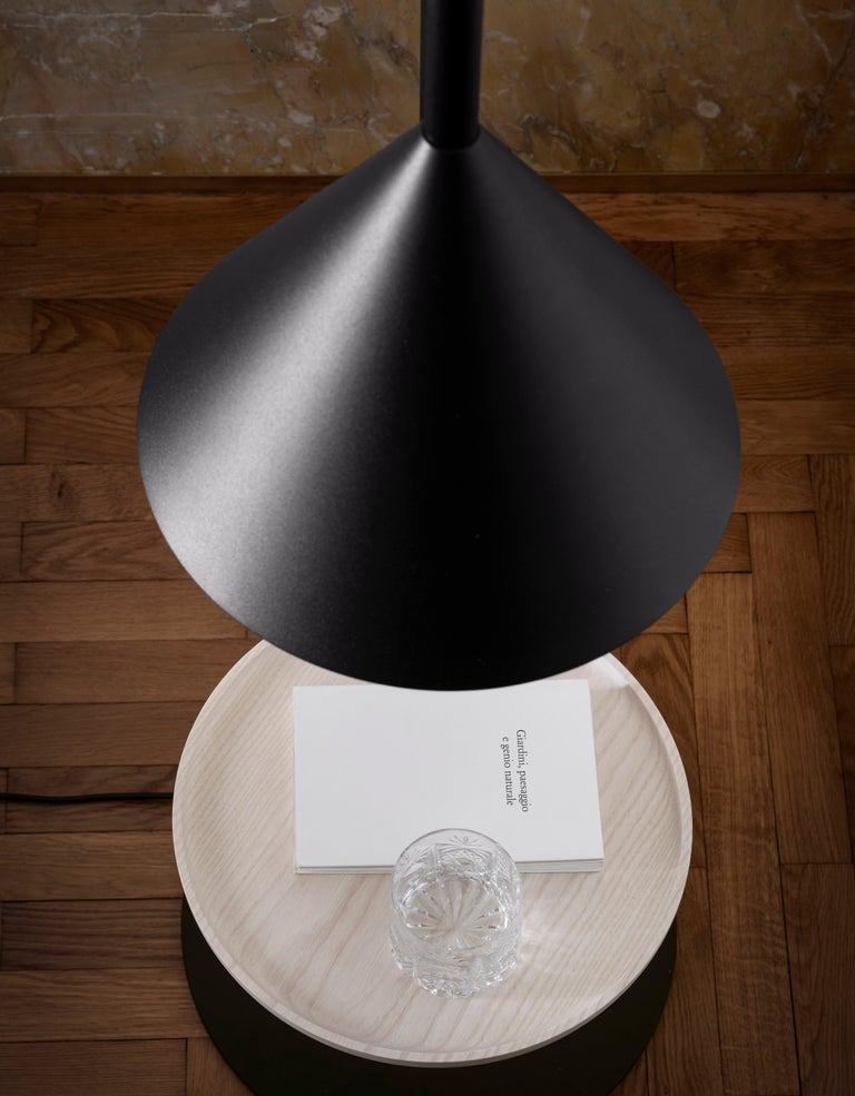 Customizable Dent Large Ceramic Lamp with Solid Beech Insert, by Skrivo ...
