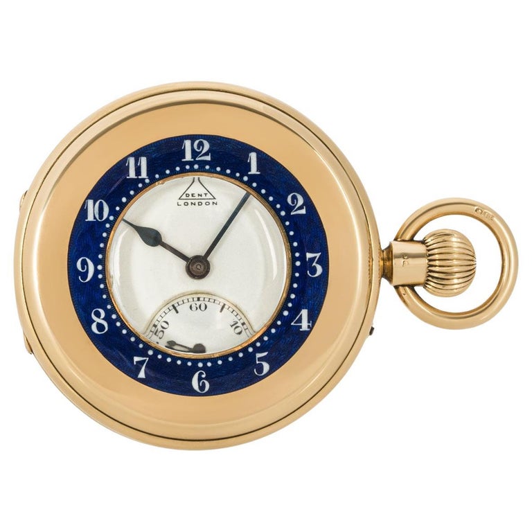 Dent London. A Rare Gold Half Hunter Pocket Watch C1906