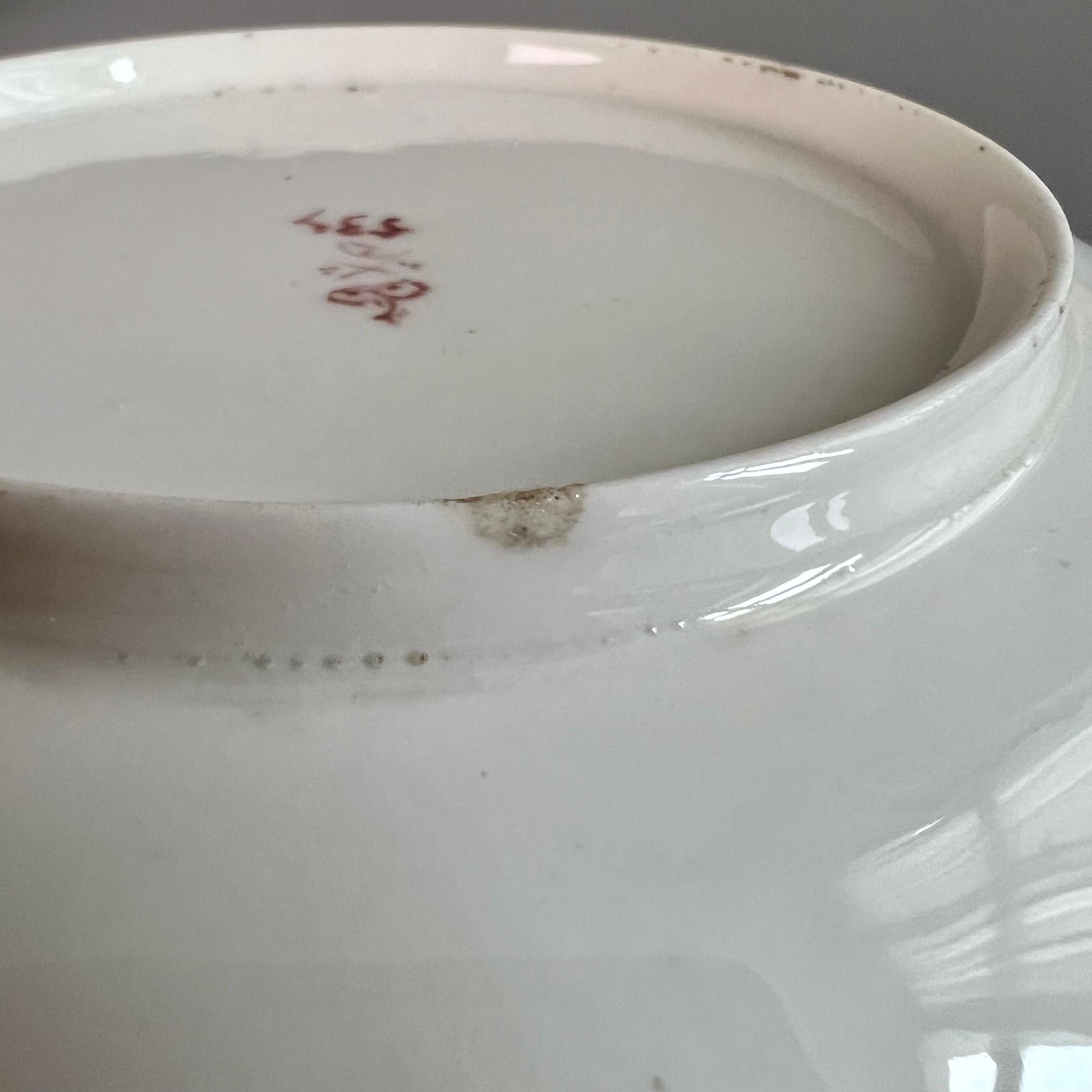 Derby Porcelain Coffee Can and Saucer, White with Gilt Georgian, circa ...
