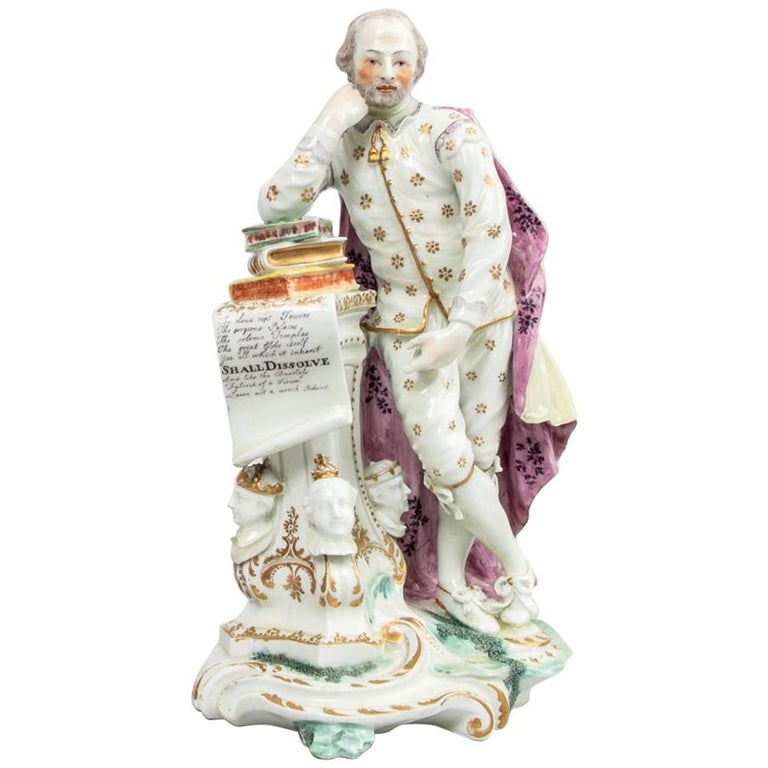 Derby Porcelain Figure of Shakespeare, circa 1765 at 1stDibs