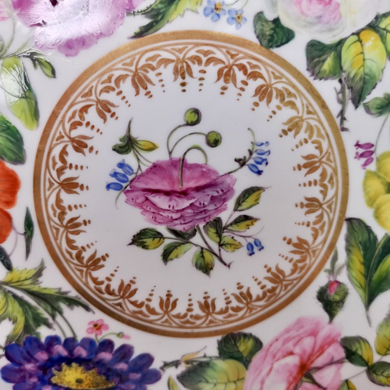 Derby Sampson Hancock Plate, Gilt, Flowers, Signed by S Hancock, 1863 ...