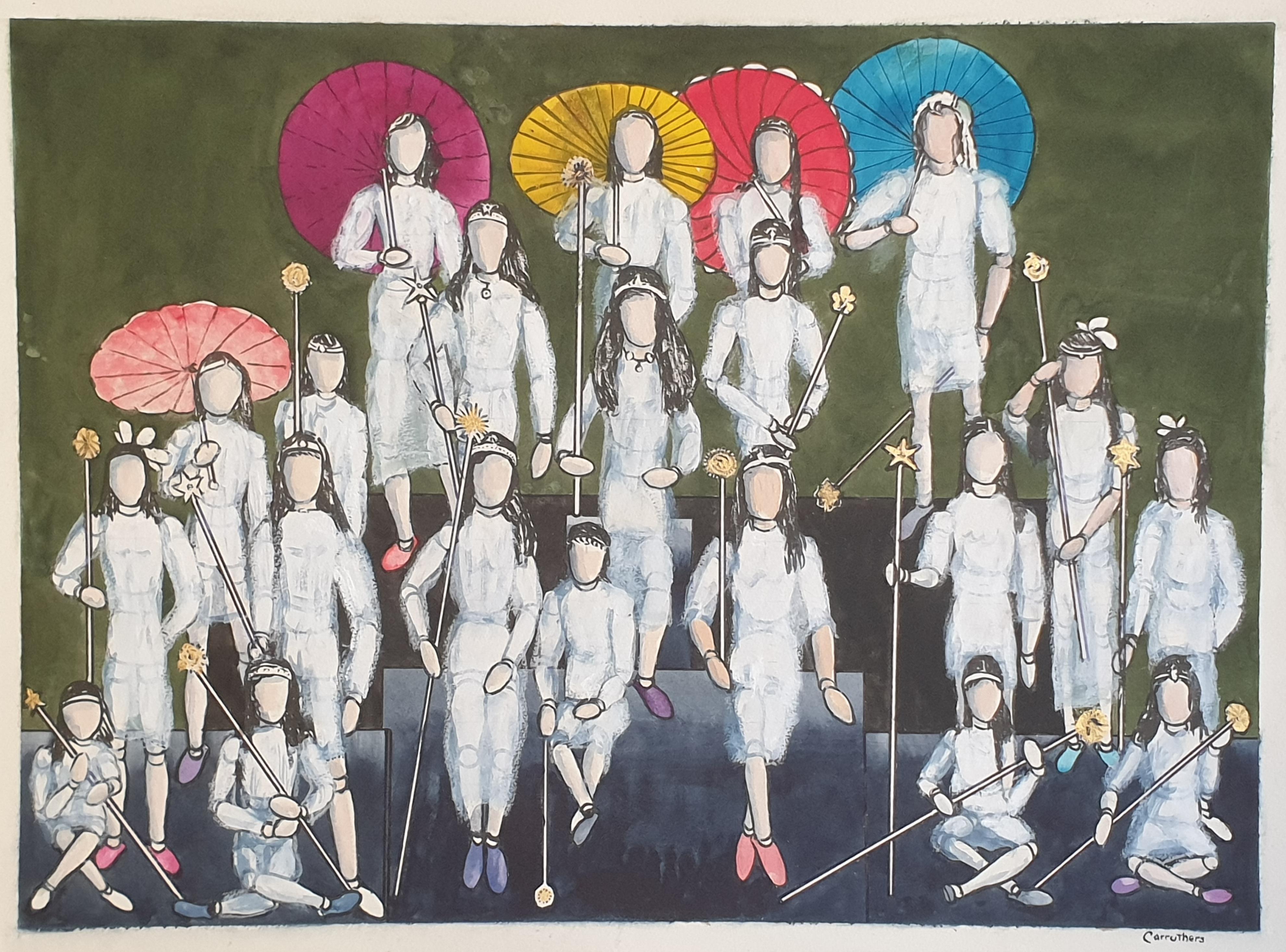 J. Benito Zamora - El Llano en Llamar, Acrylic and Watercolor Painting ...