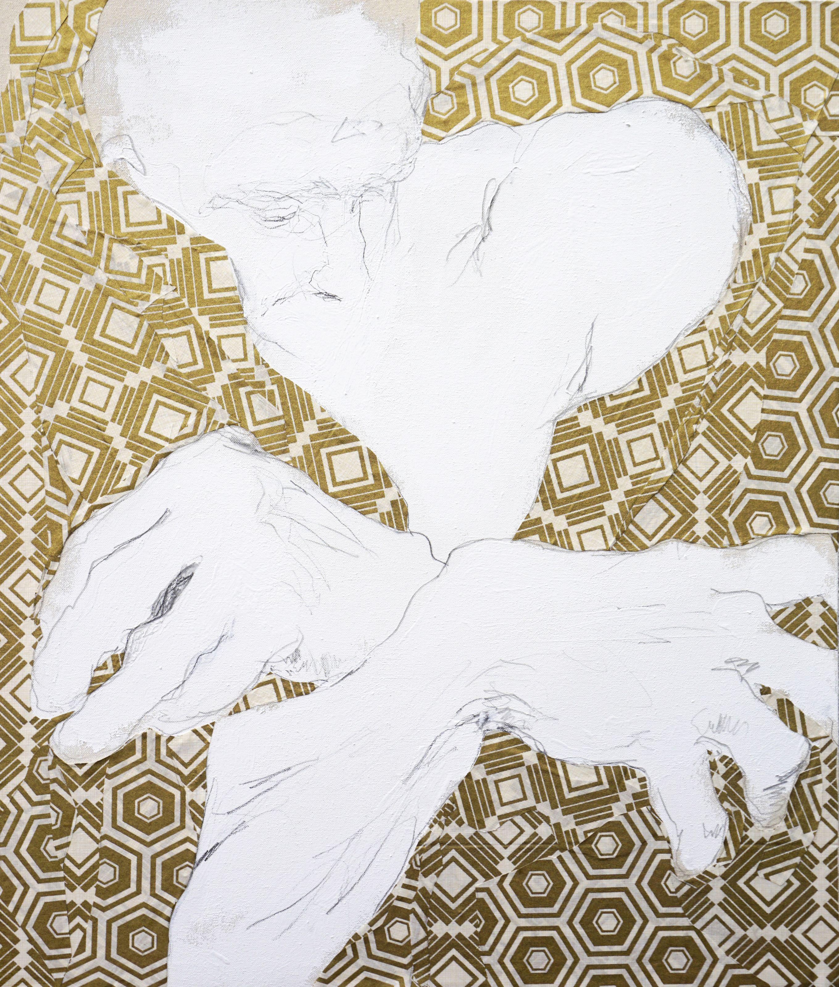 Derek Overfield - The Suppliant, Painting, Acrylic on Canvas For Sale ...