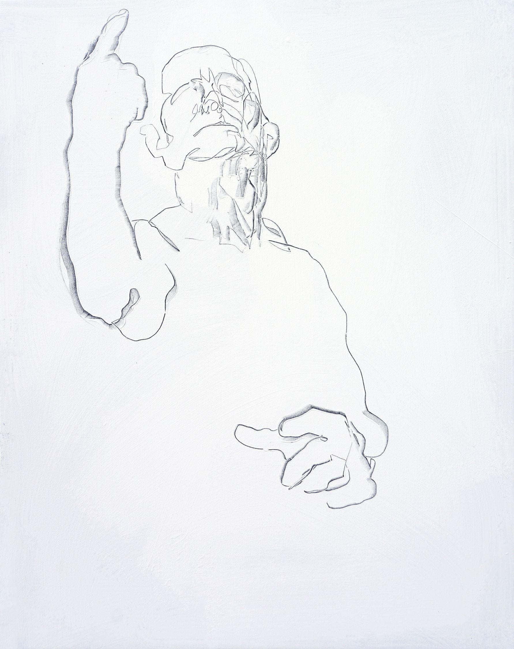 Derek Overfield - Gentle Brutus, Painting, Acrylic on Canvas For Sale ...