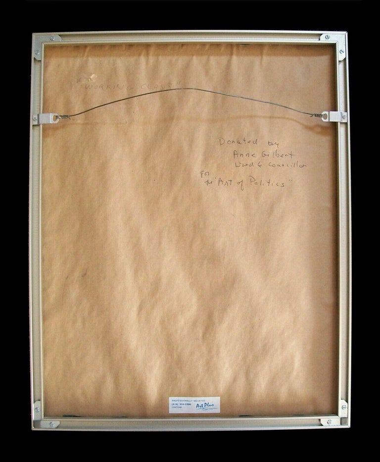 Derek Root, "Working Class", Framed Acrylic Painting, Canada, circa ...