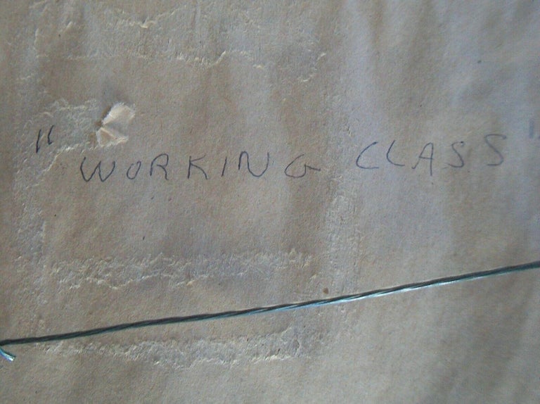 Derek Root, "Working Class", Framed Acrylic Painting, Canada, circa ...