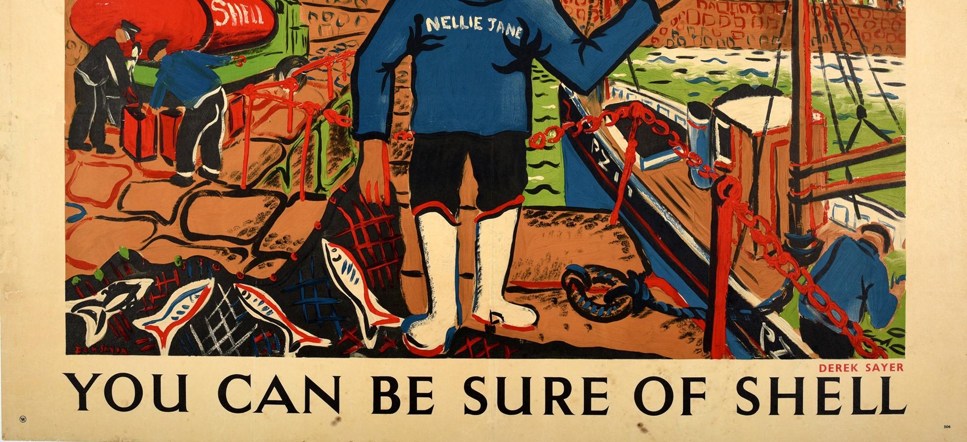 Derek Sayer - Original Vintage Poster These Men Use Shell You Can Be ...