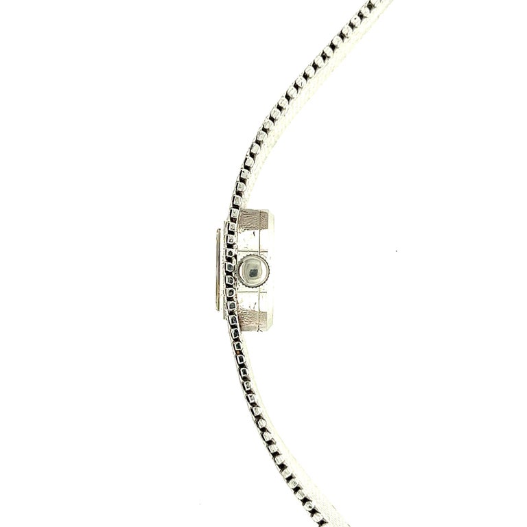 Dermont Women Watch N.O.S White Dial White Gold Strap 18 Karat For Sale ...